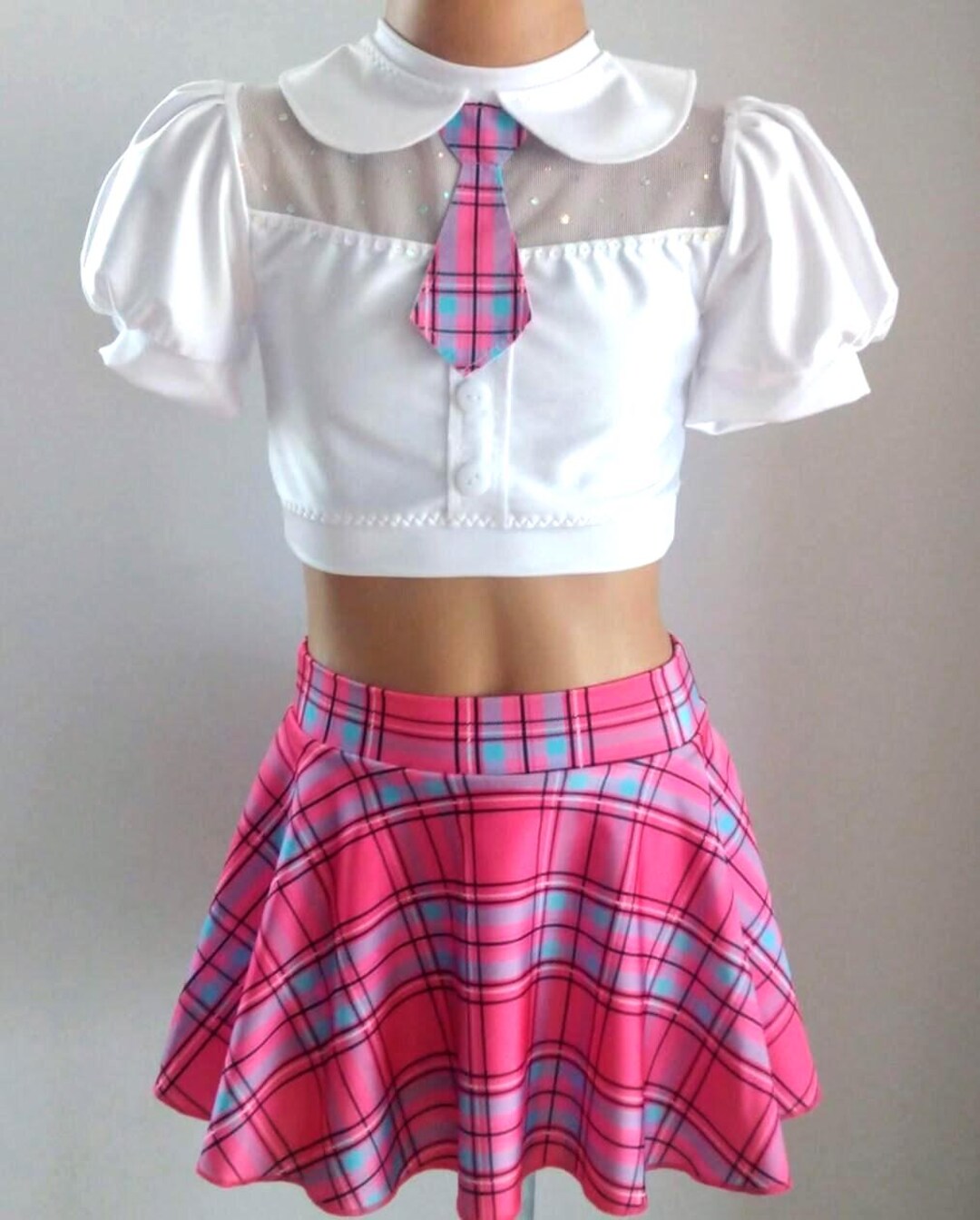 School Girl Inspired Costume - School Girl Skirt and Top- School Girl ...