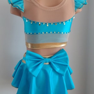 Jasmine Inspired Dance Costume Jasmine Dance Skirt and Crop Top Jasmine ...