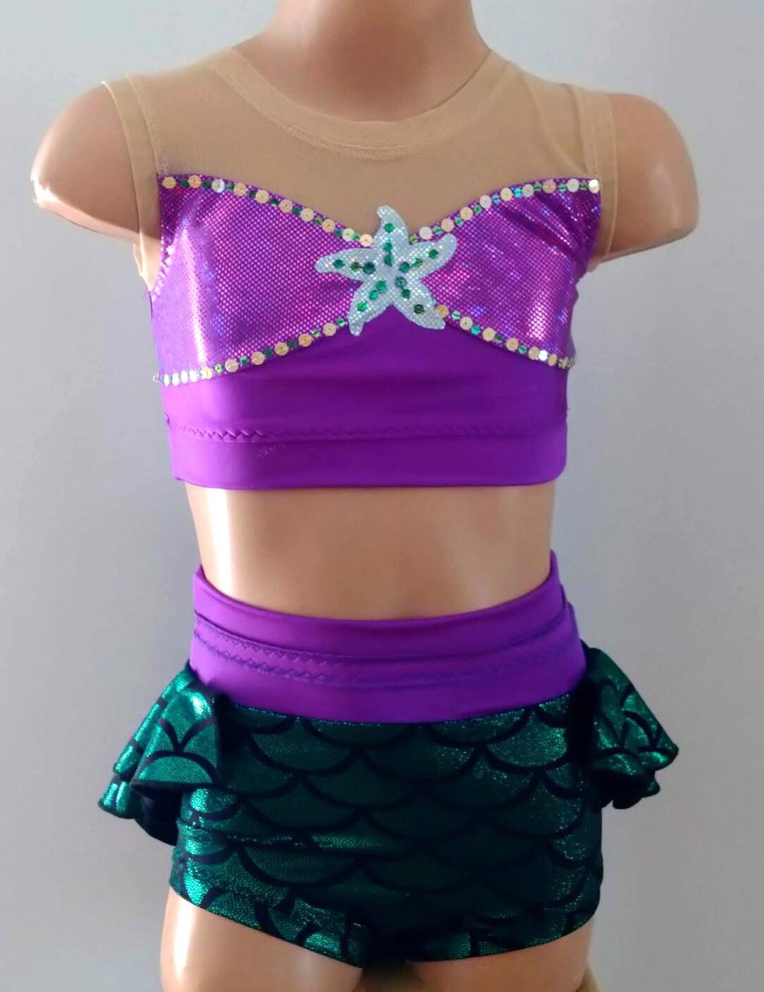 Little Mermaid Inspired Dance Costume - Ariel Dance Costume - Ariel ...