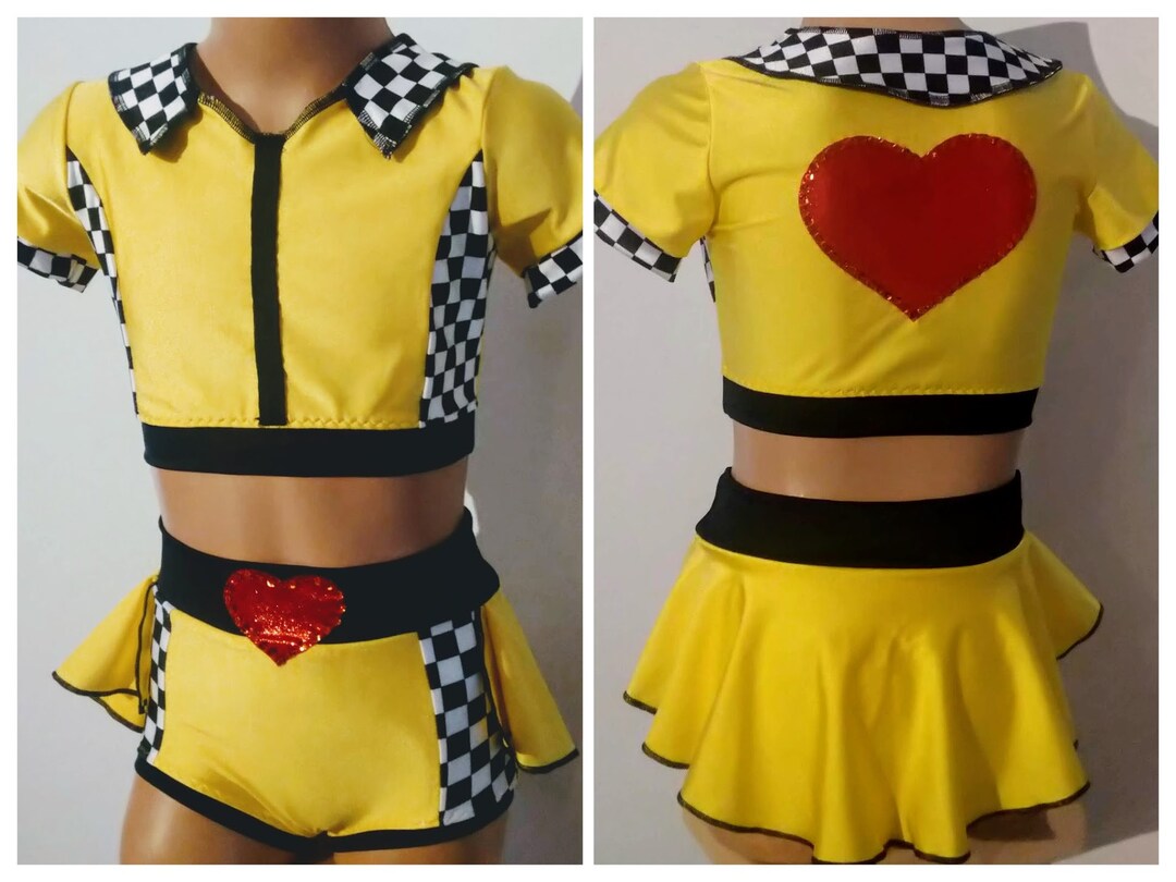Taxi Girl Inspired Costume - Race Car Dance Costume - Taxi Driver ...