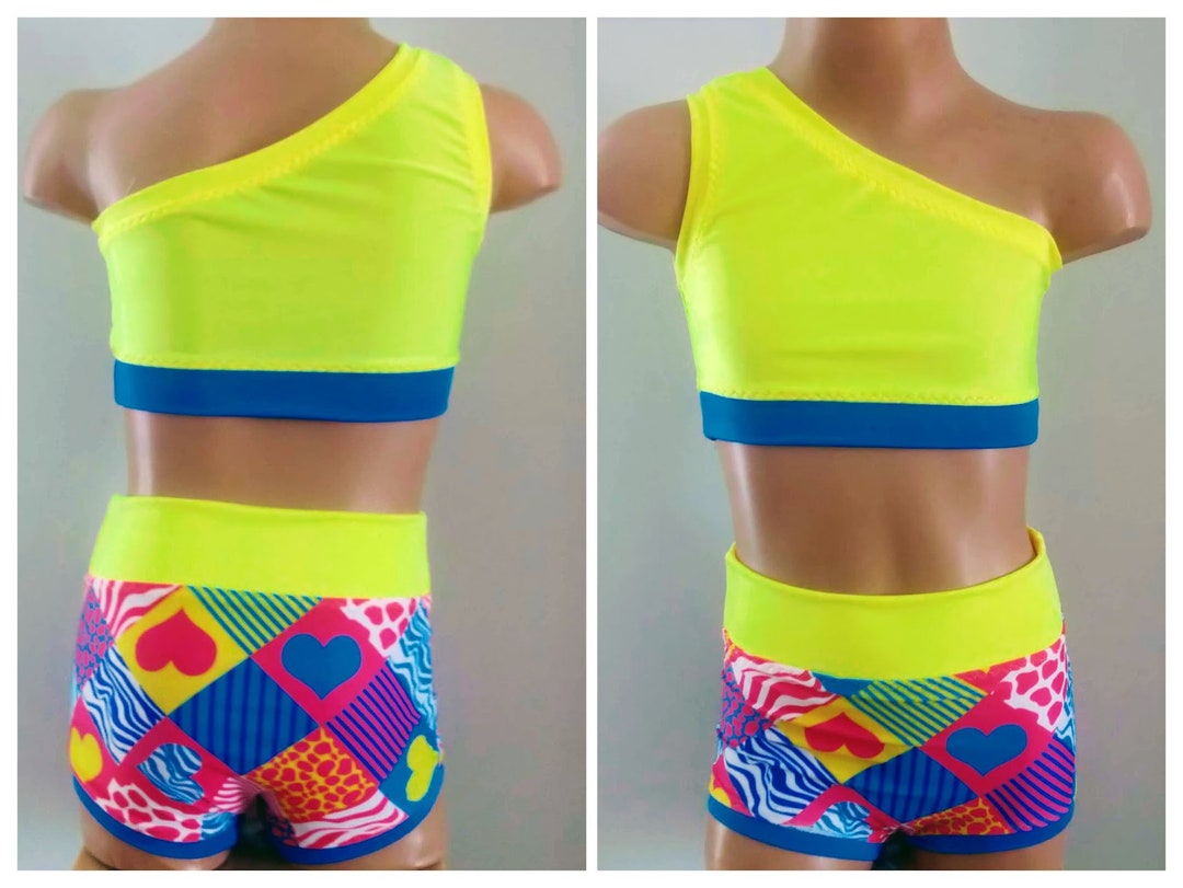 MORE COLORS One Shoulder Dance Costume / Dance Base Costume / Dance Top ...