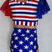 Patriotic Dance Costume – Red, White, and Blue Outfit - Etsy