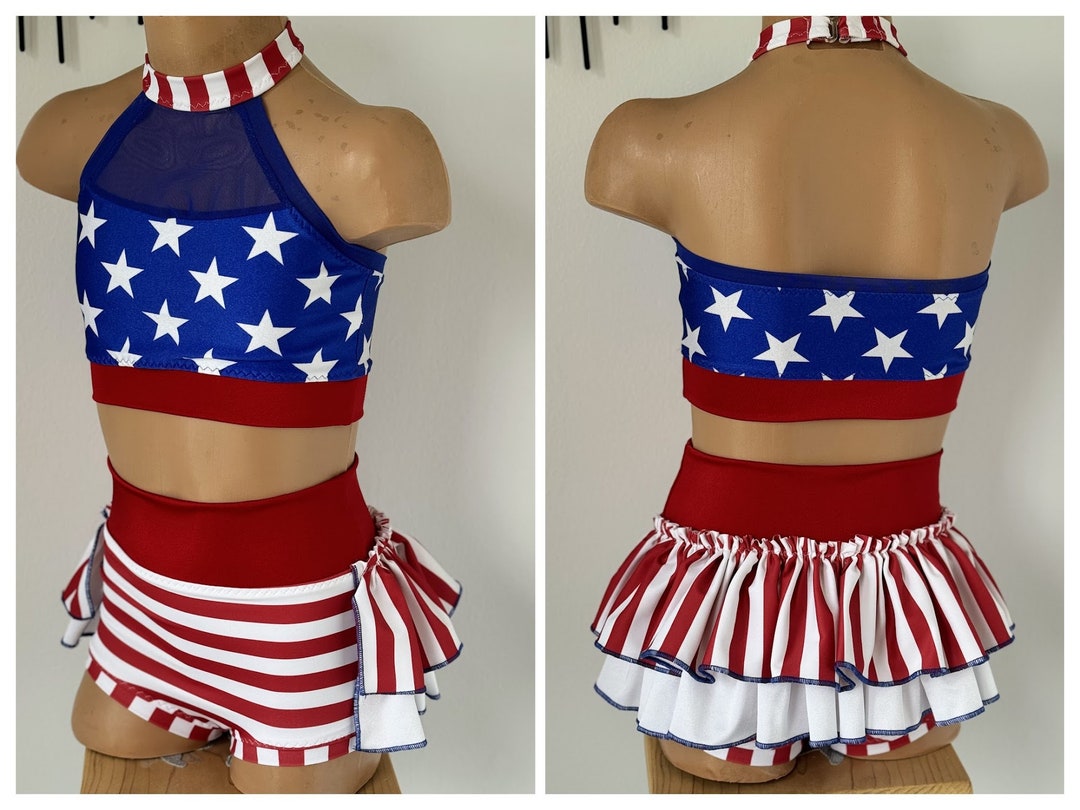 Patriotic Outfit - 4th of July Outfit - Patriotic Dance Costume ...