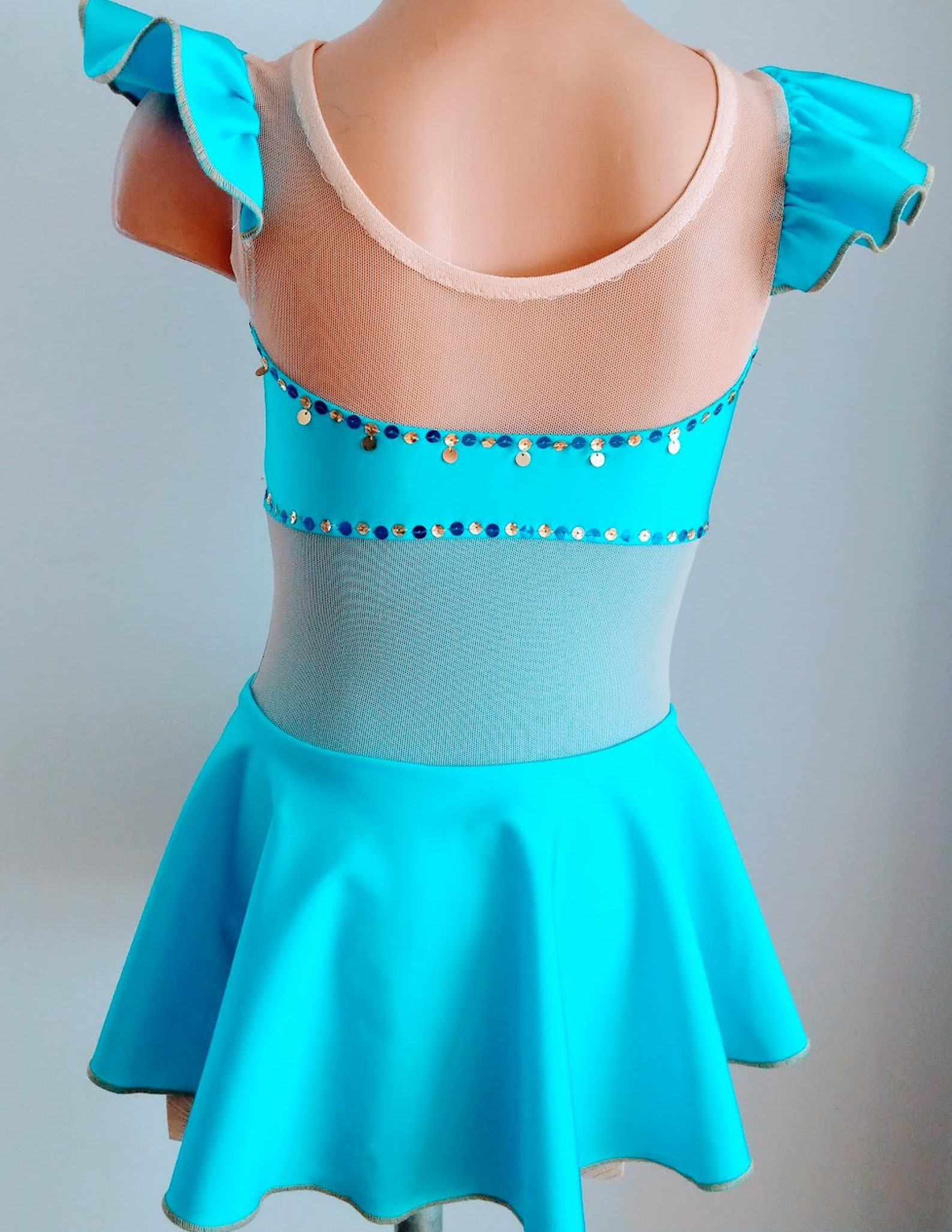 Jasmine Inspired Figure Skating Dress Jasmine Dance Costume - Etsy