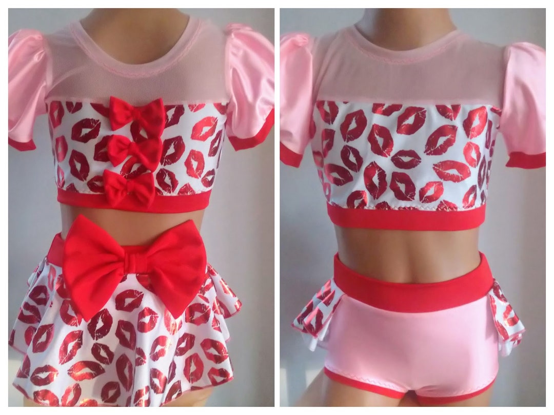 Dance Costume - Kissy Lips Costume - Valentine's Costume - Sendesigne ...