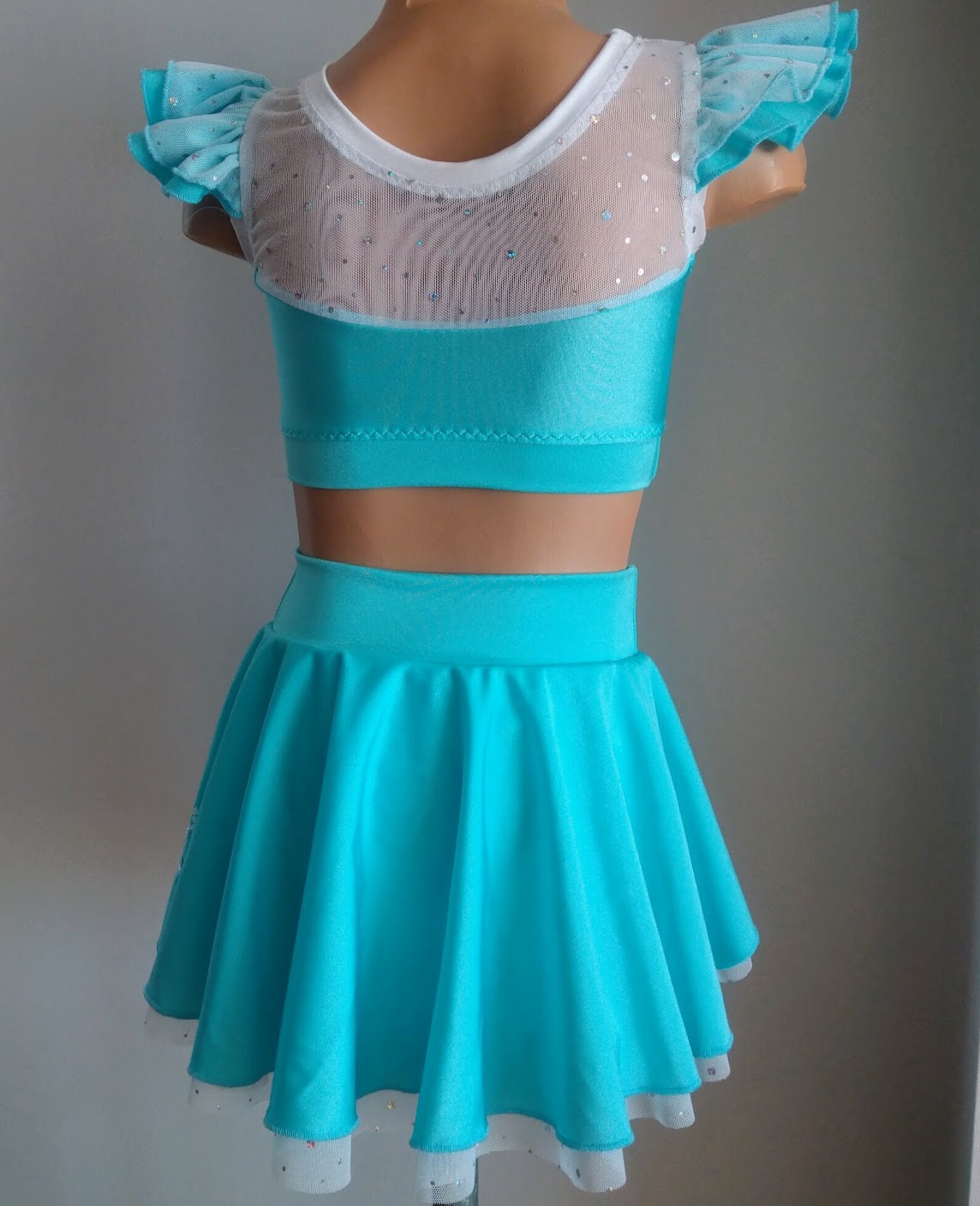 Elsa Inspired Dance Costume - Elsa Performance Outfit -custom Dance ...