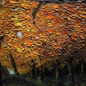 Autumn Forest Walk Painting | A Walk in the Burning Woods of Autumn - Etsy