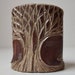 Hand Carved Tree Gray Coffee Mug Similar but Unique - Etsy