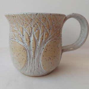 Mugs With Hand Carved Tree - Etsy