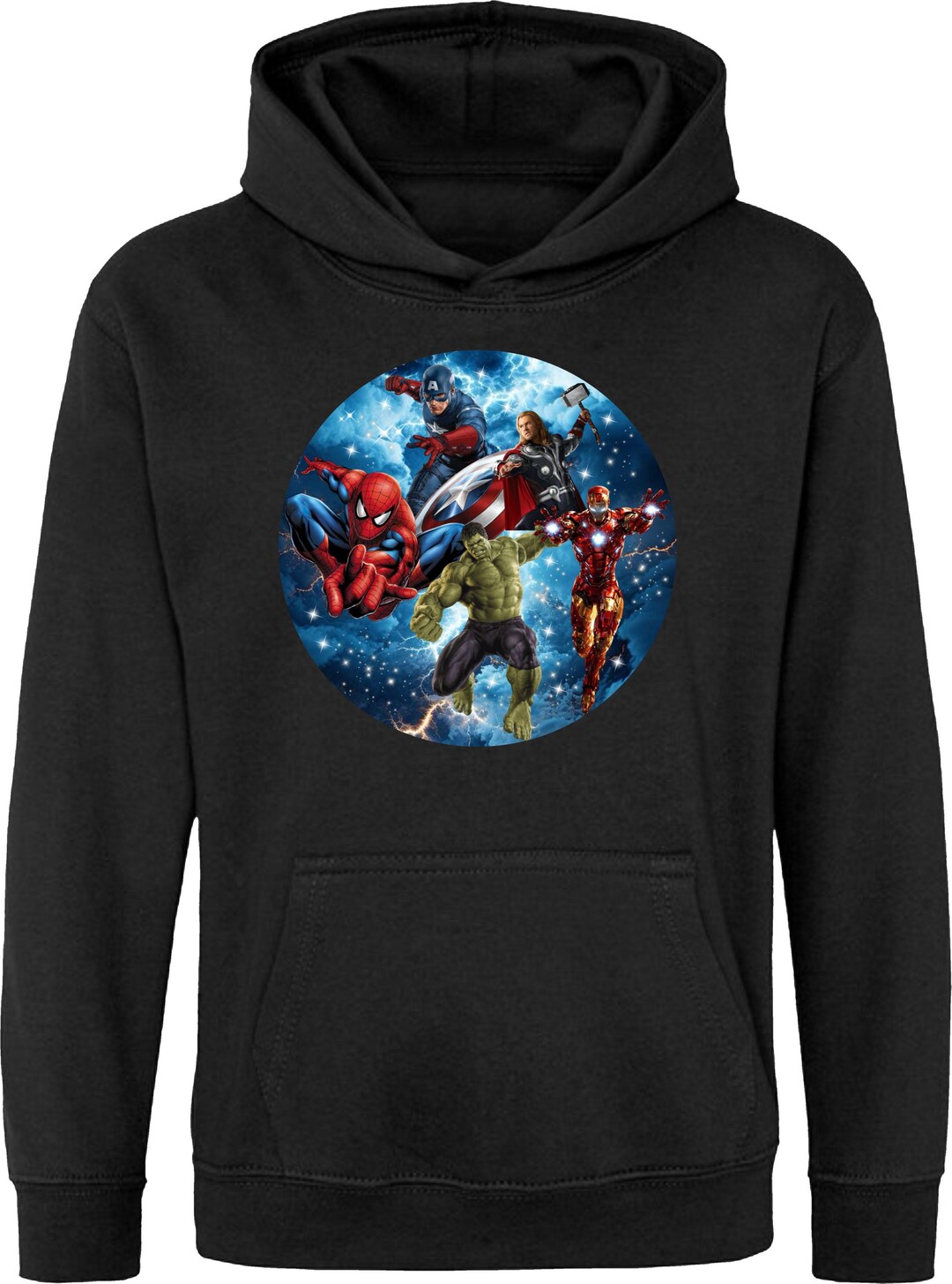Avengers Hoodie, Superhero Pullover, Comic Book Top, Marvel Inspired ...