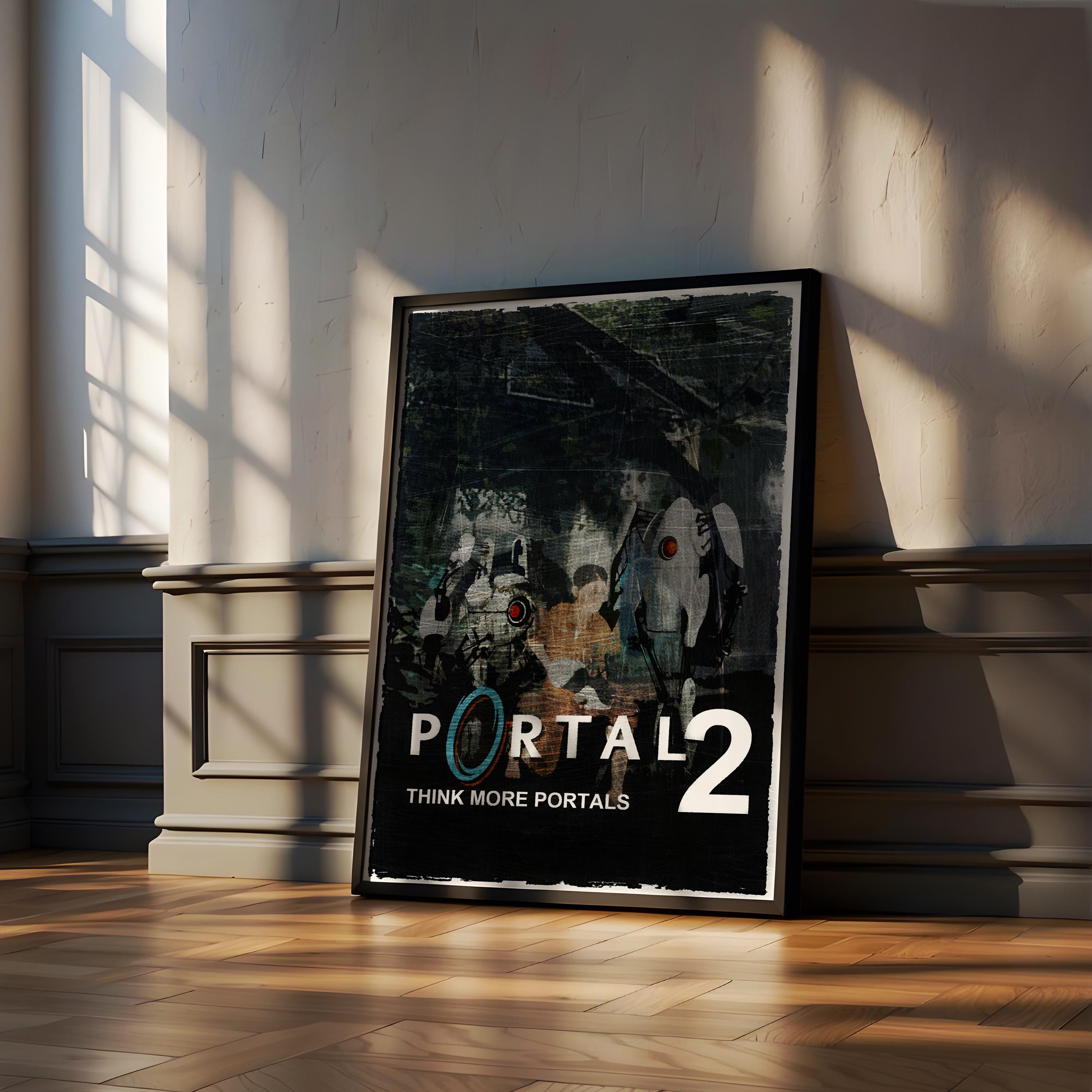 Portal 2 Poster | Retro Game Poster | Premium Quality Print | Gaming ...