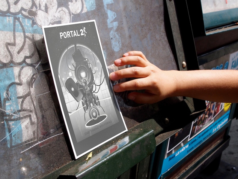 Portal 2 Poster | Video Game Poster | Premium Quality Print | Gaming ...