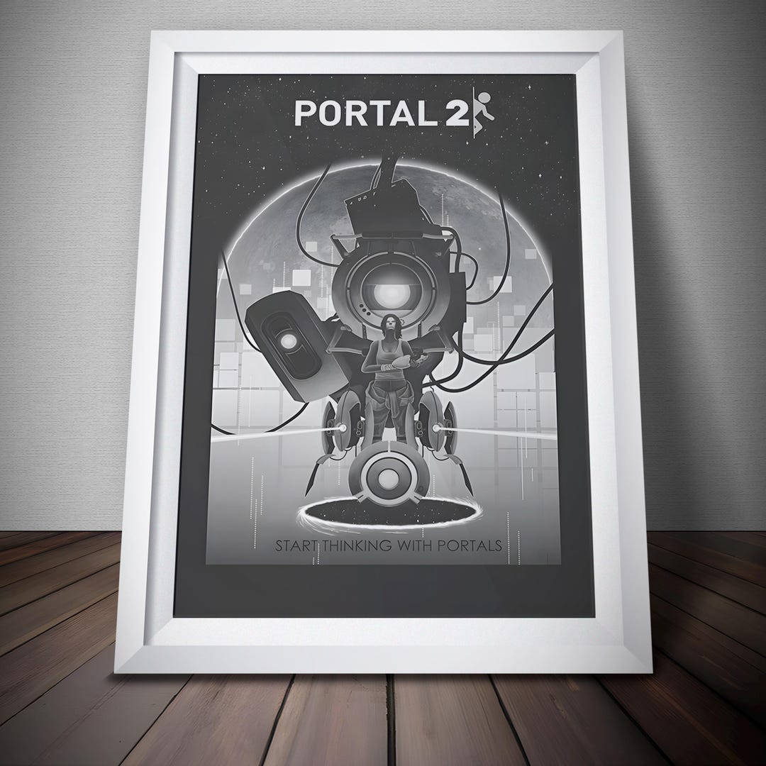 Portal 2 Poster | Video Game Poster | Premium Quality Print | Gaming ...