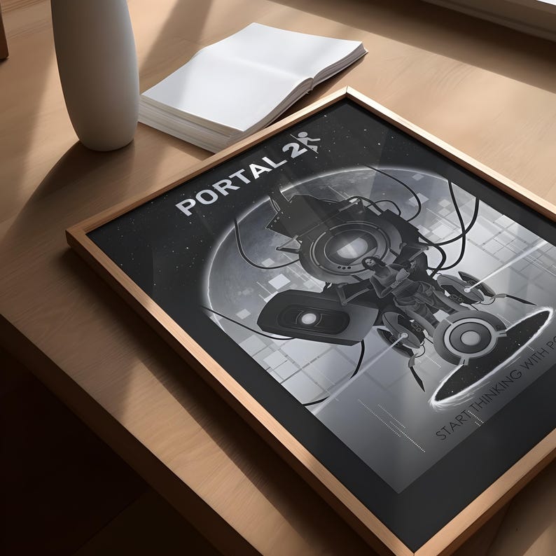 Portal 2 Poster | Video Game Poster | Premium Quality Print | Gaming ...