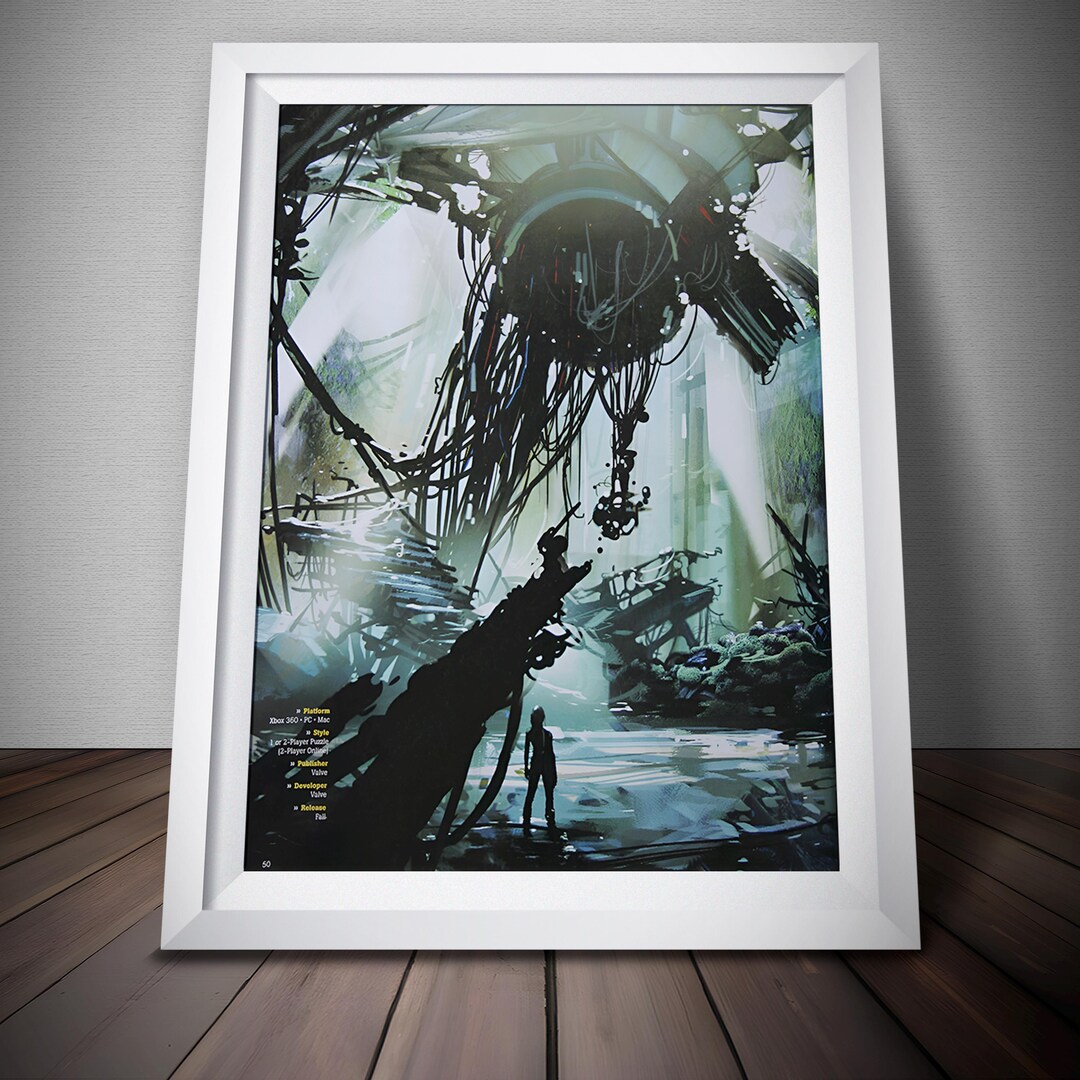 Portal 2 Poster | Video Game Poster | Premium Quality Print | Gaming ...