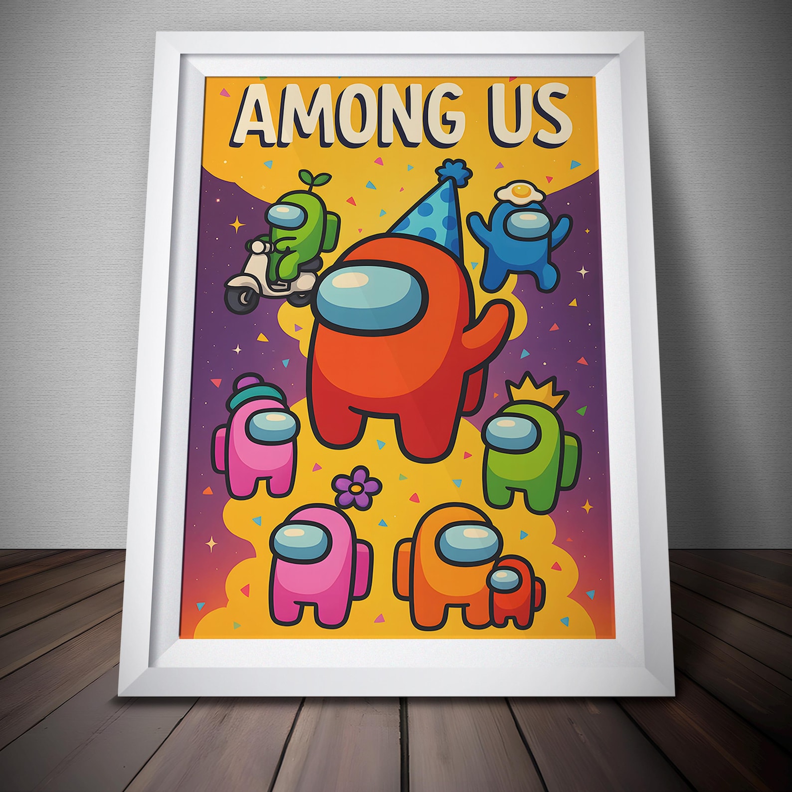 Among Us Poster | Game Poster | Premium Quality Print | Gaming Artwork ...