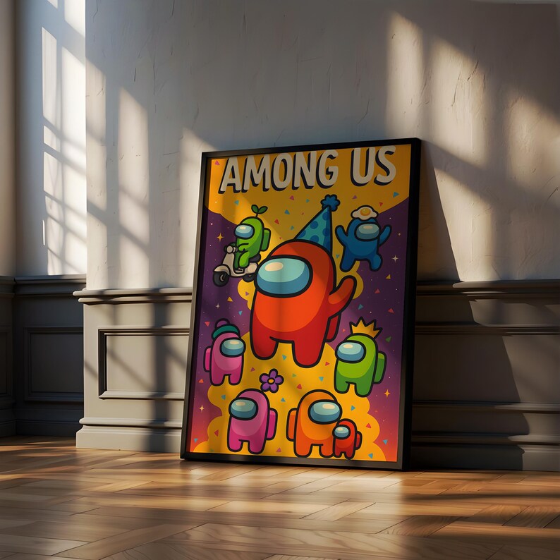 Among Us Poster | Game Poster | Premium Quality Print | Gaming Artwork ...