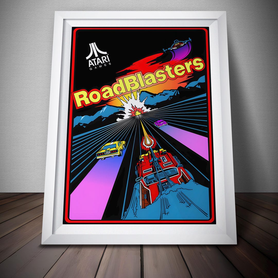 Roadblasters Poster | Arcade Poster | Premium Quality Print | Gaming ...