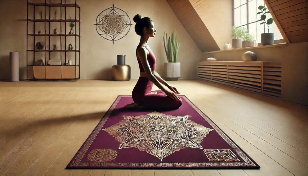 Sacred Geometry Yoga Mat - Etsy