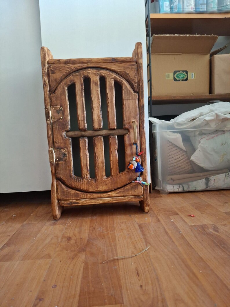 Handmade Pine Wood Mini Cabinet| Rustic Decorative Furniture With Brass ...