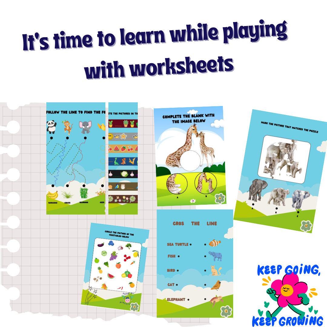 20-page Printable Kids Worksheet | Digital Download | Shape Tracing ...