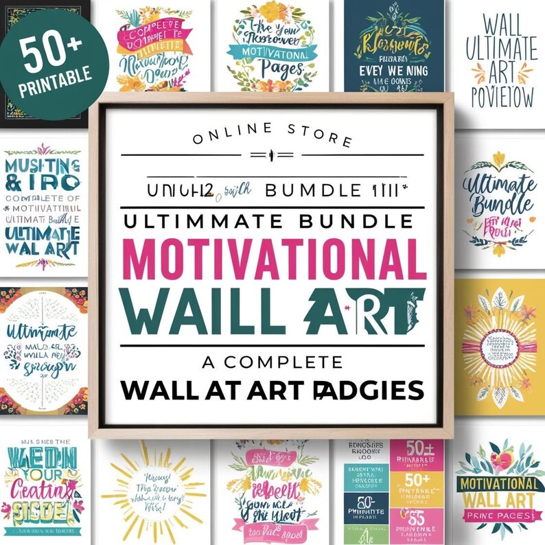 Ultimate WALL ART BUNDLE: 50+ Inspiring Prints for Every Room | One ...