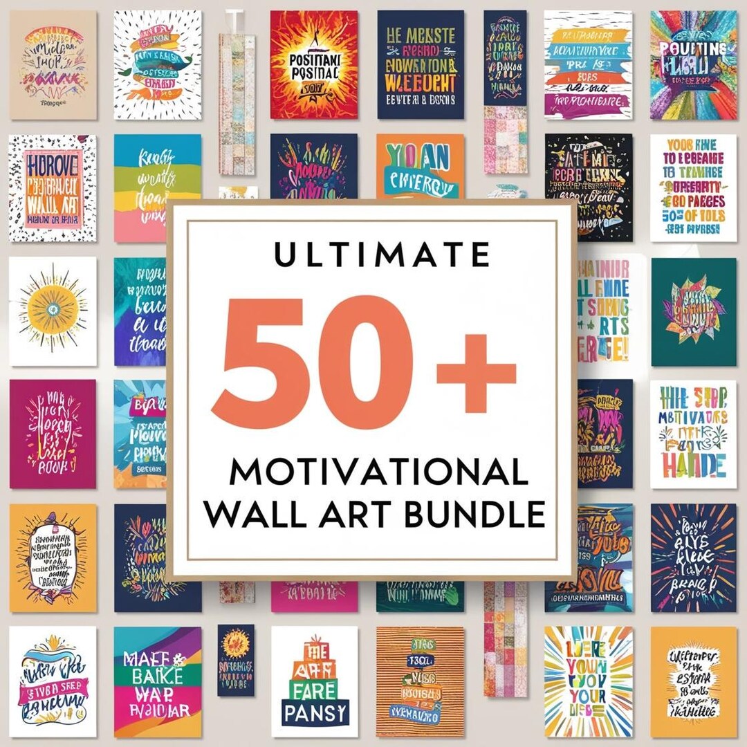 Ultimate WALL ART BUNDLE: 50+ Inspiring Prints for Every Room | One ...