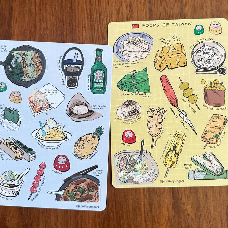 Asian Dessert Sticker - Etsy