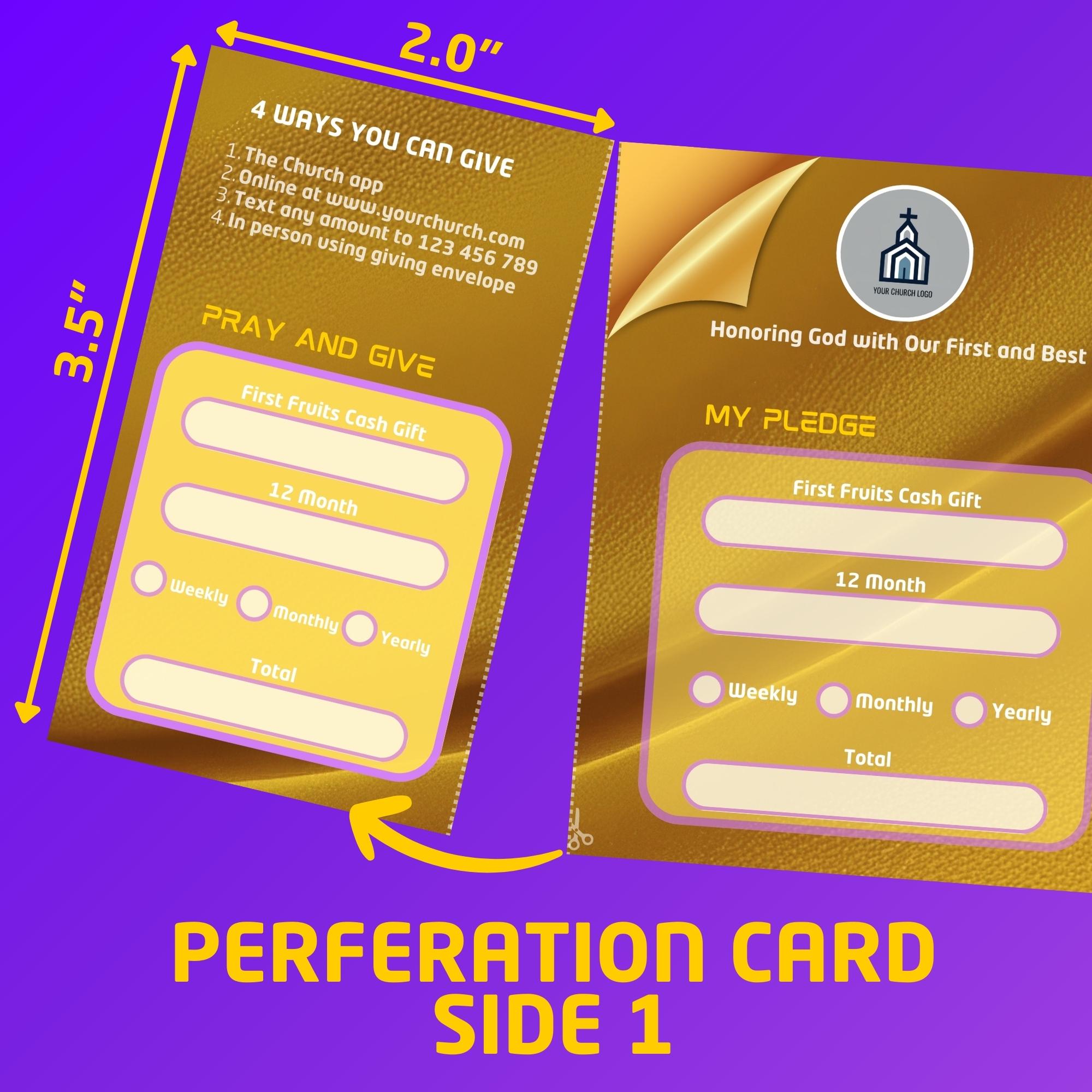Church Giving Campaign Template Card for Church Fundraiser Support Card ...