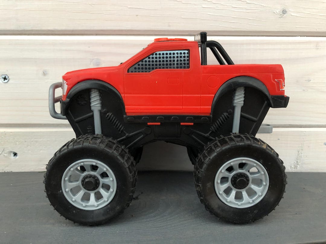 Ford Pick up 4x4 Monster Truck Red Car Scale Model Collectible Toy ...