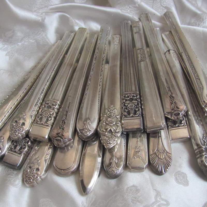 Hollow Handle Silver Knife - Etsy