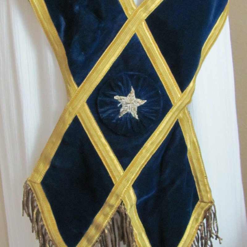Royal Blue Sash - Etsy