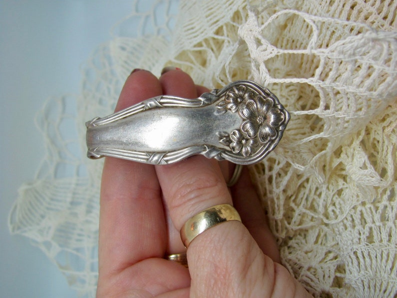 Key Fob Antique Ornate Silver Plate Silverware Key Chain Purse - Etsy