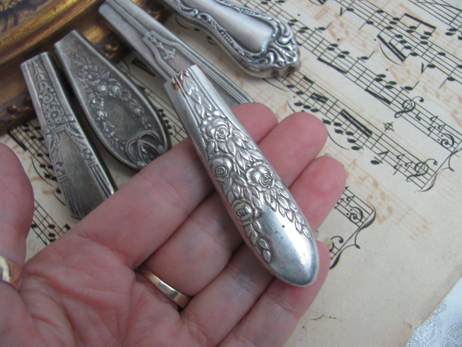 Silverware Flower Bud Vase // Magnet for Refrigerator or Lapel Pin or ...