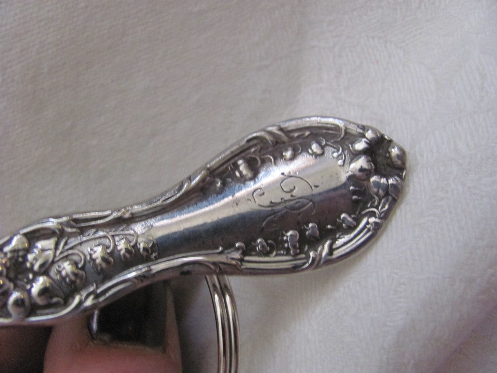 Key Fob Silver Plate Silverware Key Chain Purse Hook - Etsy