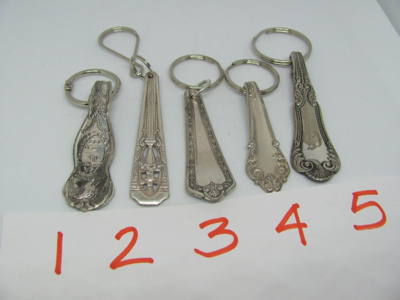 Key Fob Antique Ornate Silver Plate Silverware Key Chain | Etsy