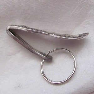 Key Fob Silver Plate Silverware Key Chain Purse Hook Monogrammed R ...