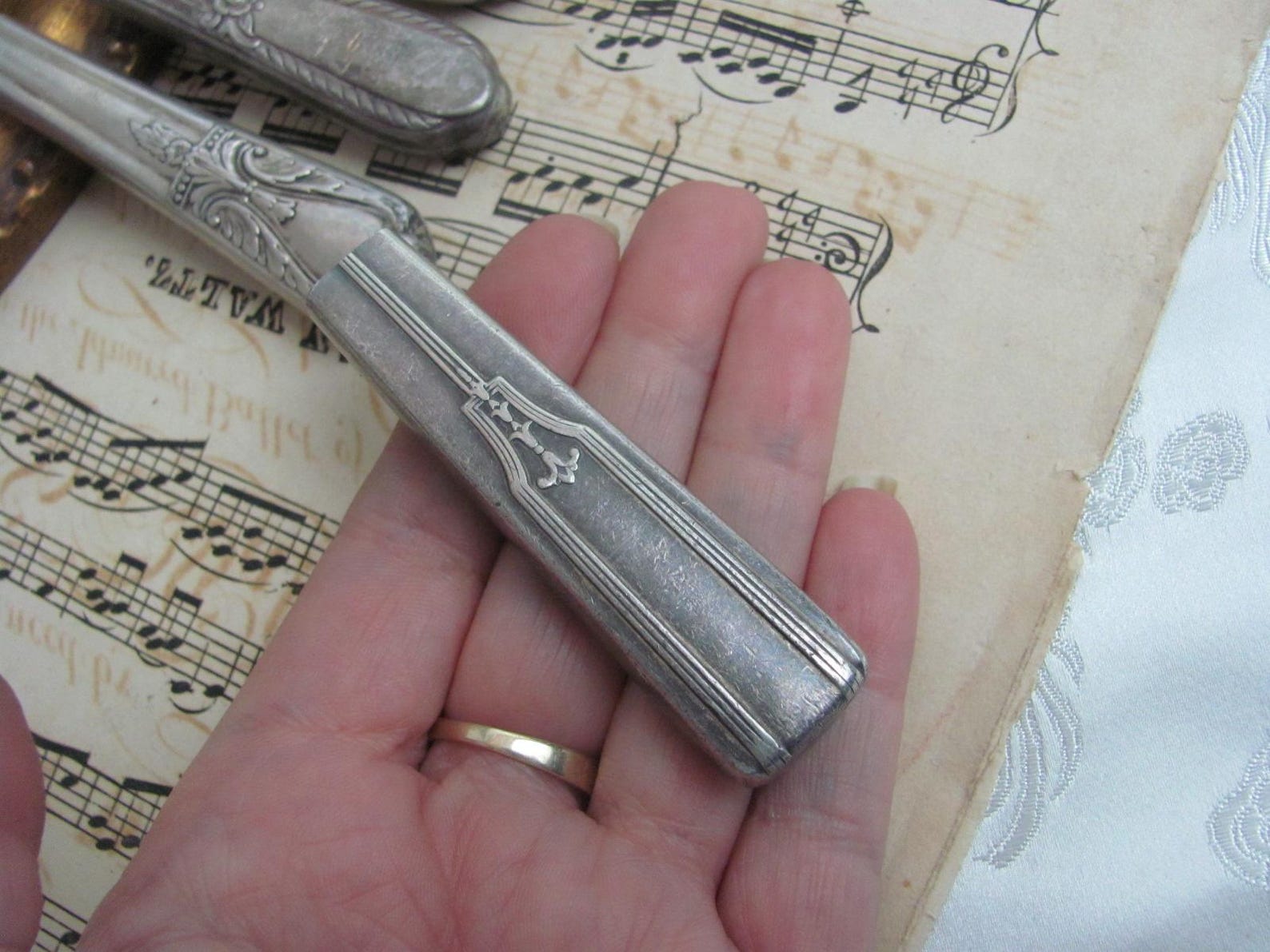Silverware Flower Bud Vase Magnet or Lapel Pin or Pendant // Made From ...