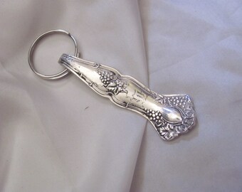 Key Fob Antique Ornate Silver Plate Silverware Key Chain - Etsy
