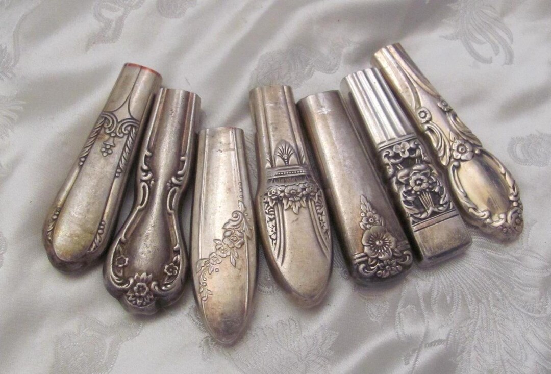 Silverware Flower Bud Vase Magnet or Lapel Pin or Pendant // Made From ...