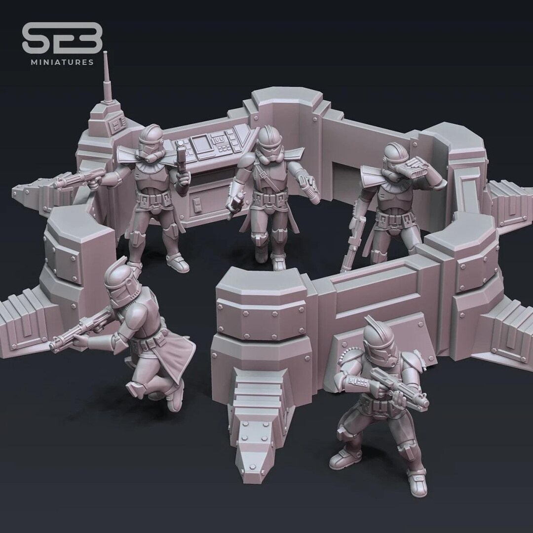 Clone Commanders - Modular Kit Figure Matched Tostarwars Legion - Etsy