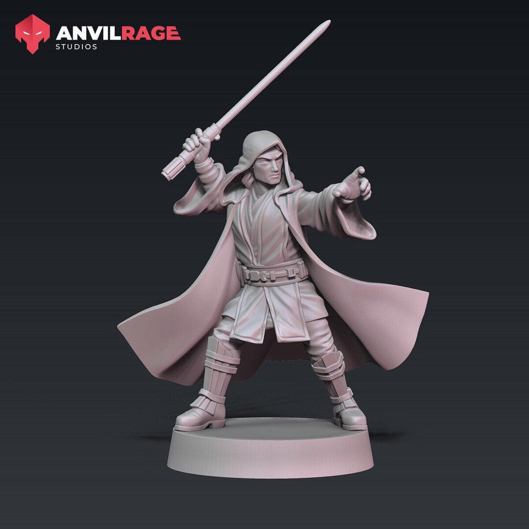 Hooded Chosen One Fighting Pose Figure Matched Tostarwars Legion - Etsy