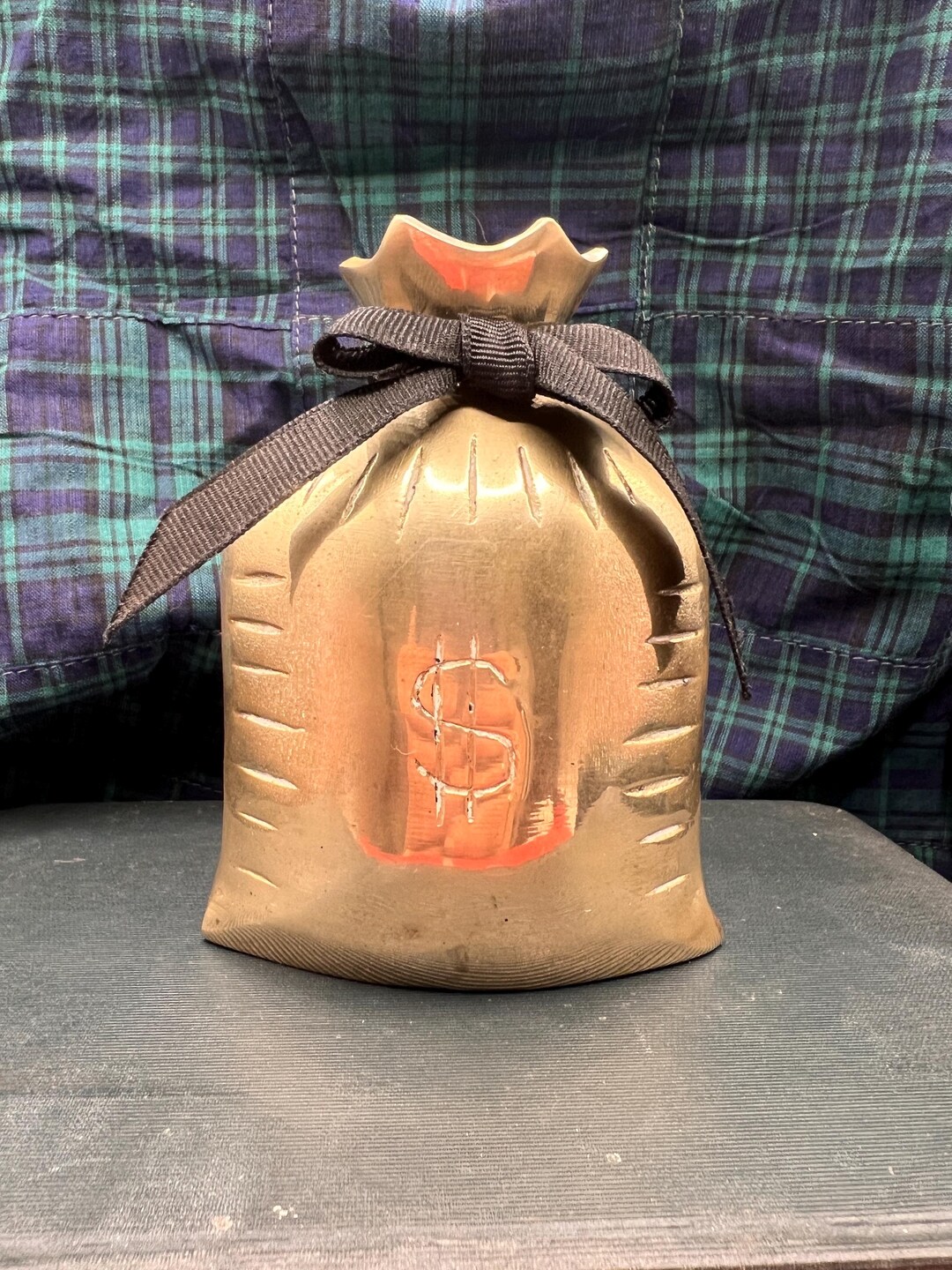 Brass Money Bag Figurine – Dollar Sign Finance Paperweight – 1960s ...