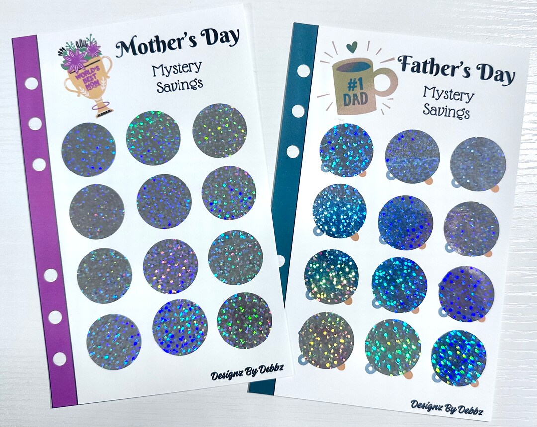 Mother's Day, Father's Day, Mystery Scratch off Savings Challenge ...