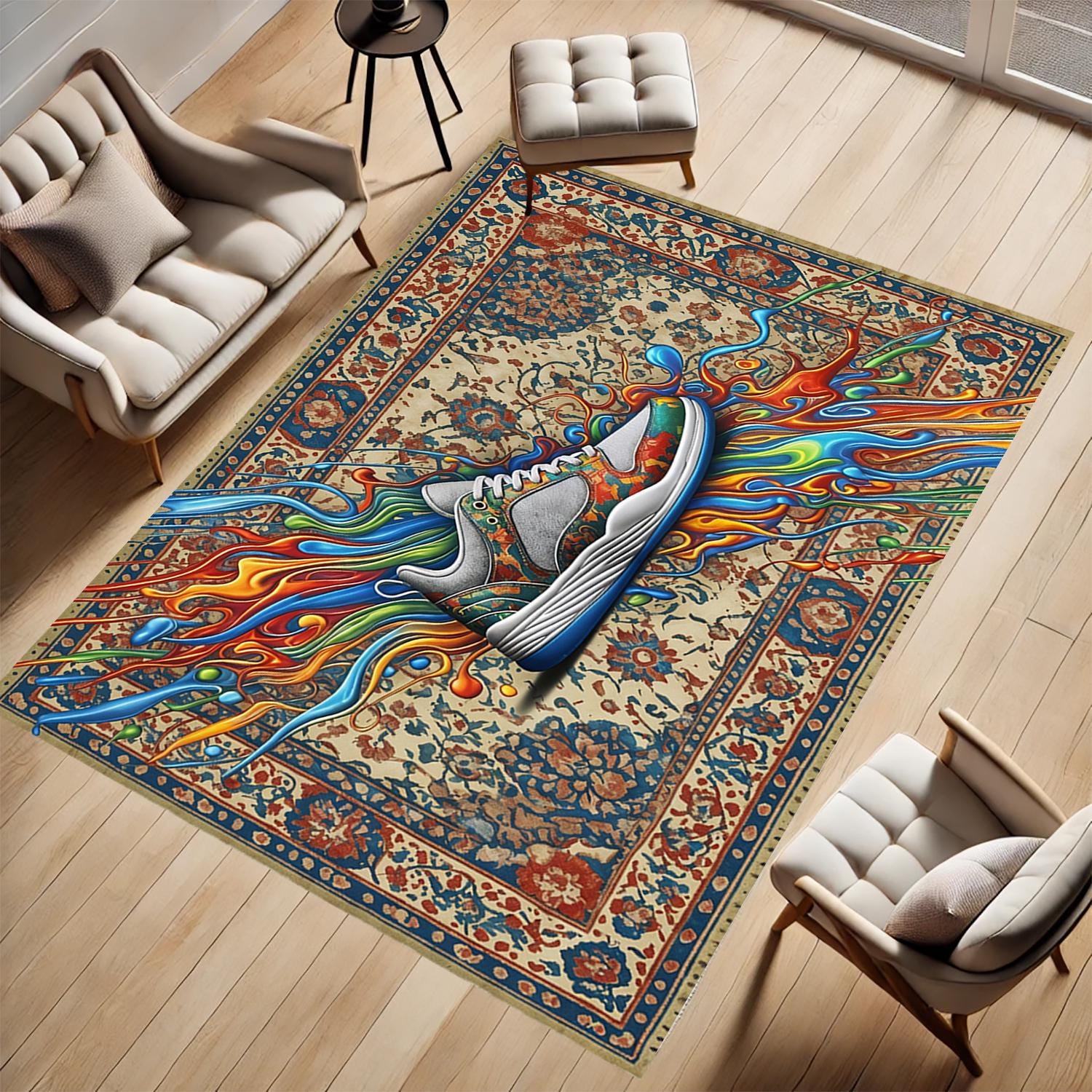 Sneakers Rug, Sneakerhead, Sneaker Retro, Hypebeast Rug, Sneakers Decor ...