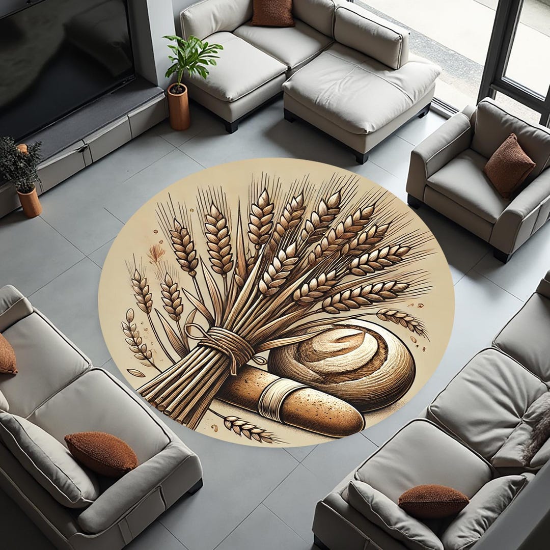 Round Rug, Circle Rugs, Wheat Ears, Wheat, Breads, Blessing ...
