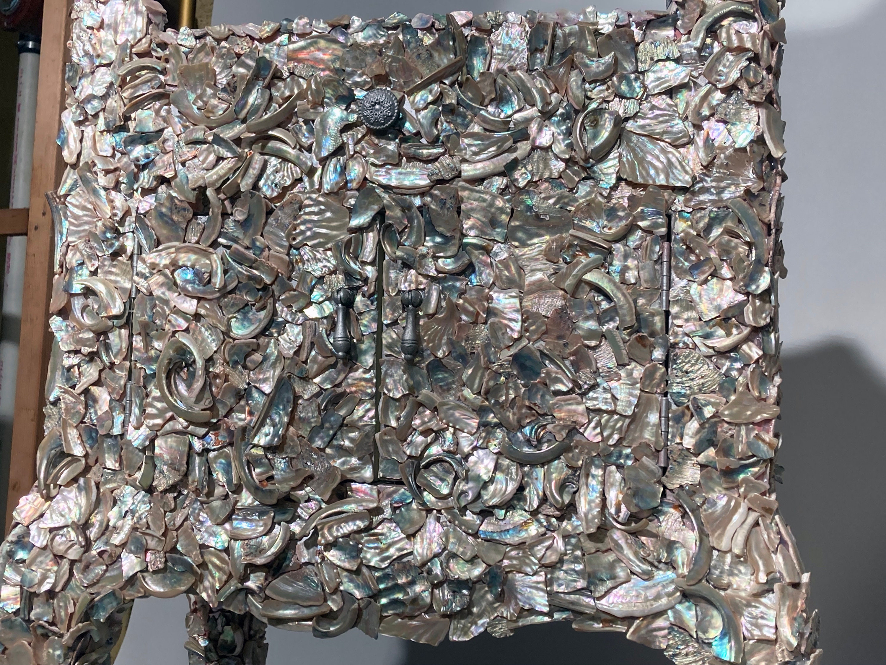 ABALONE SHELL ENCRUSTED Pair Night Stands, Artist Made, for Mermaids - Etsy