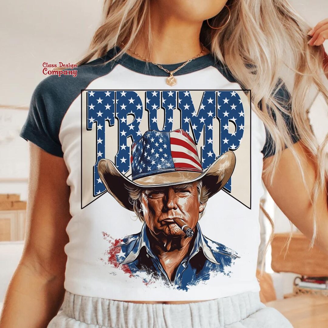 Western Trump PNG, Retro USA 4th of July, Sublimation Design - Etsy