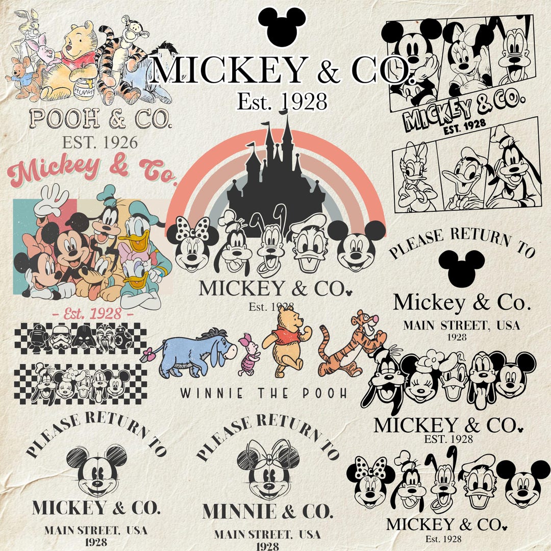 Mega Mickeyy & Friends SVG Bundle, Family Vacation Png, Family Trip SVG ...