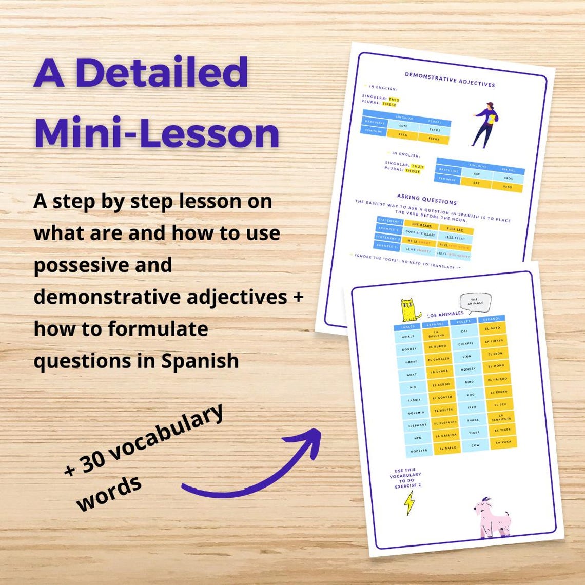 Possessive and Demonstrative Adjectives - Mini Lesson + Grammar ...